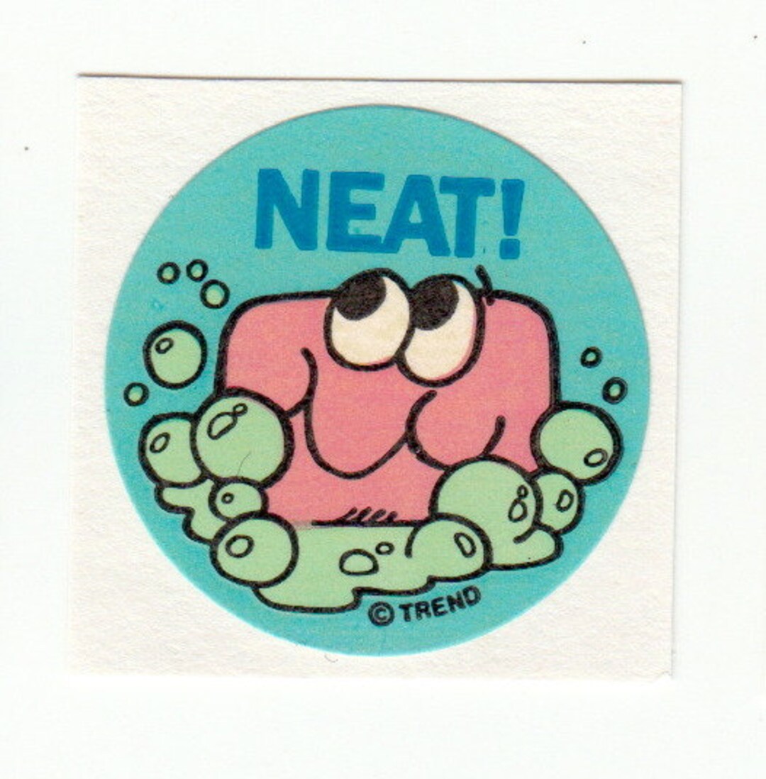 Vintage Trend Matte Scratch and Sniff Soap Sticker - 80's Neat ...
