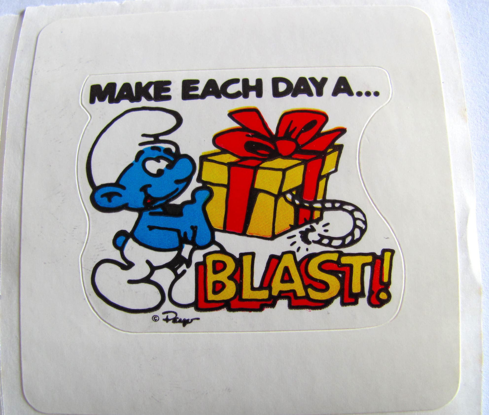 Smurfette and the Smurfs Vintage 80's Stickers You | Etsy