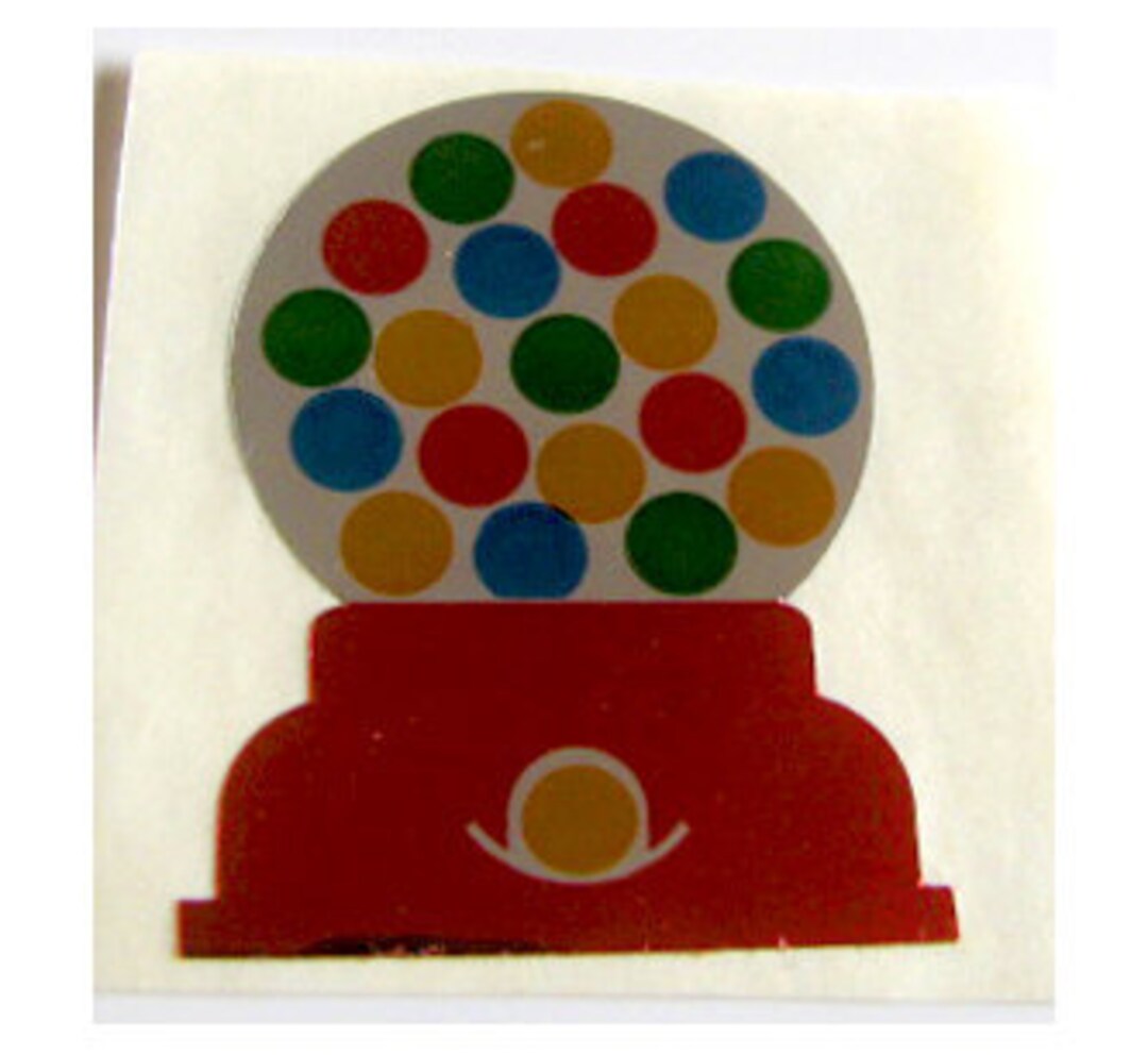 Gumball Machine Rare Vintage Hambly Mylar Foil Reflection Sticker - 80 ...