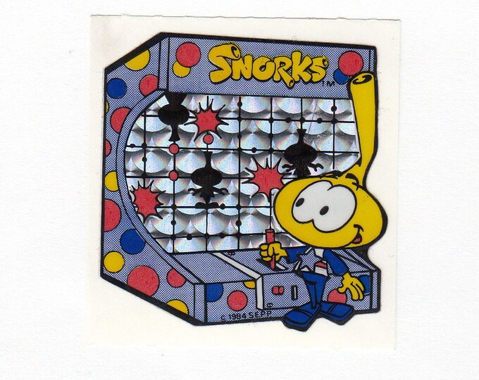 Snorks Prism Arcade Game Rare Vintage Cartoon Alien Sticker - 80s Retro ...