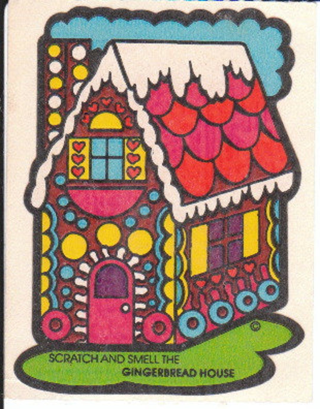 Vintage Mello Smello Scratch and Sniff Gingerbread House - Etsy