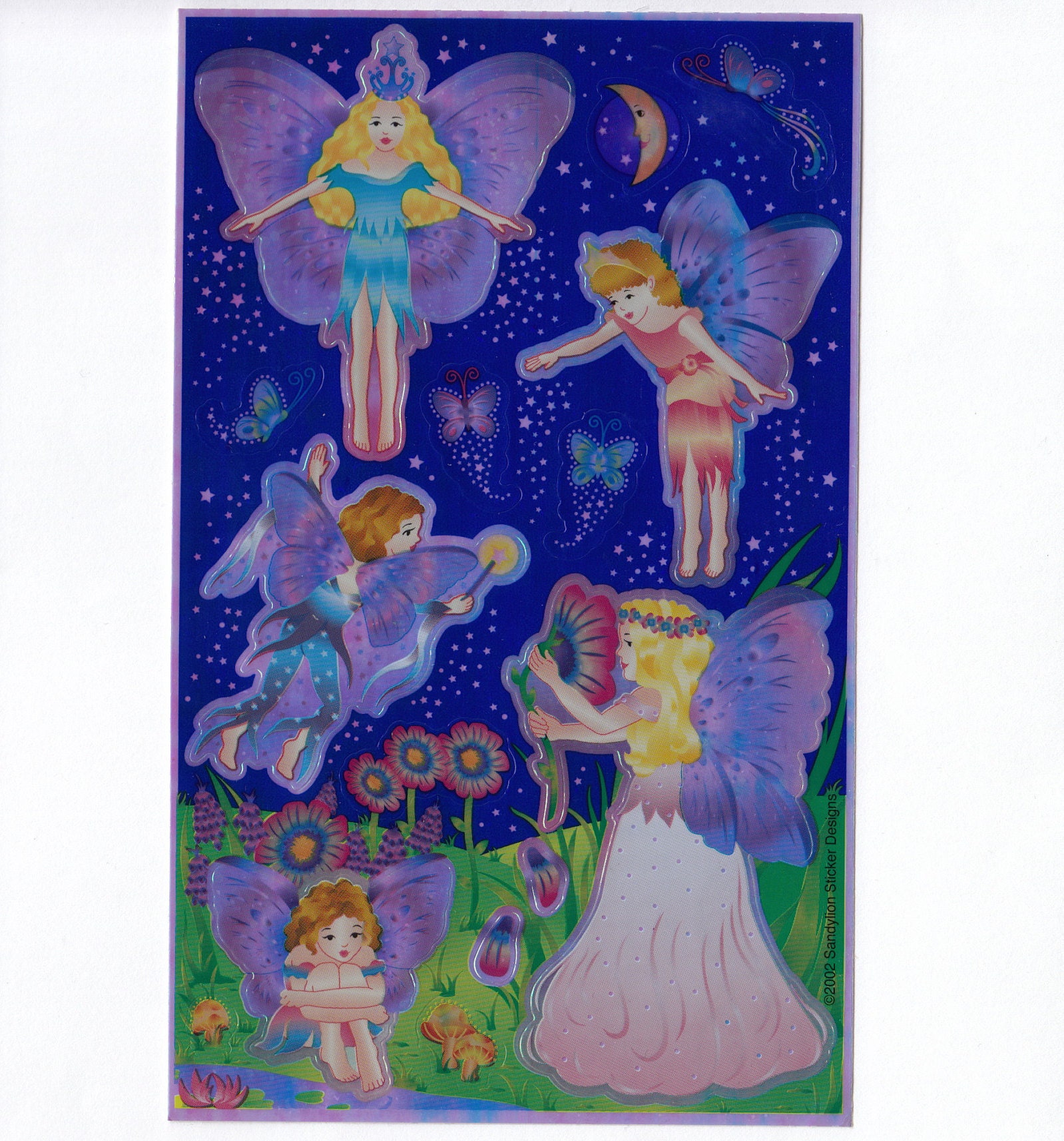 80's Pearl Opal Iridescent MOP Butterfly Wings Rainbow Beautiful ...