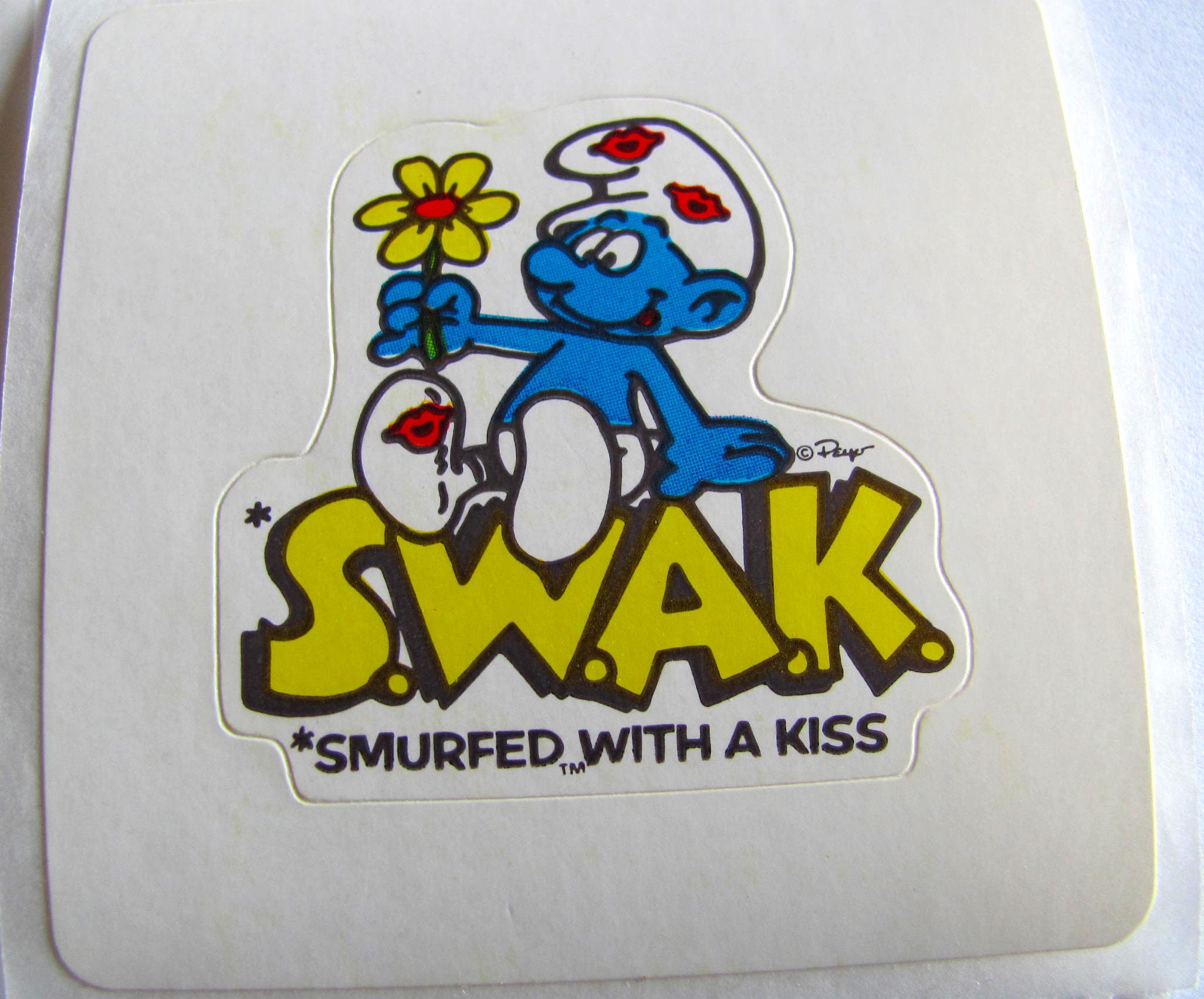 Smurfette and the Smurfs Vintage 80's Stickers You | Etsy