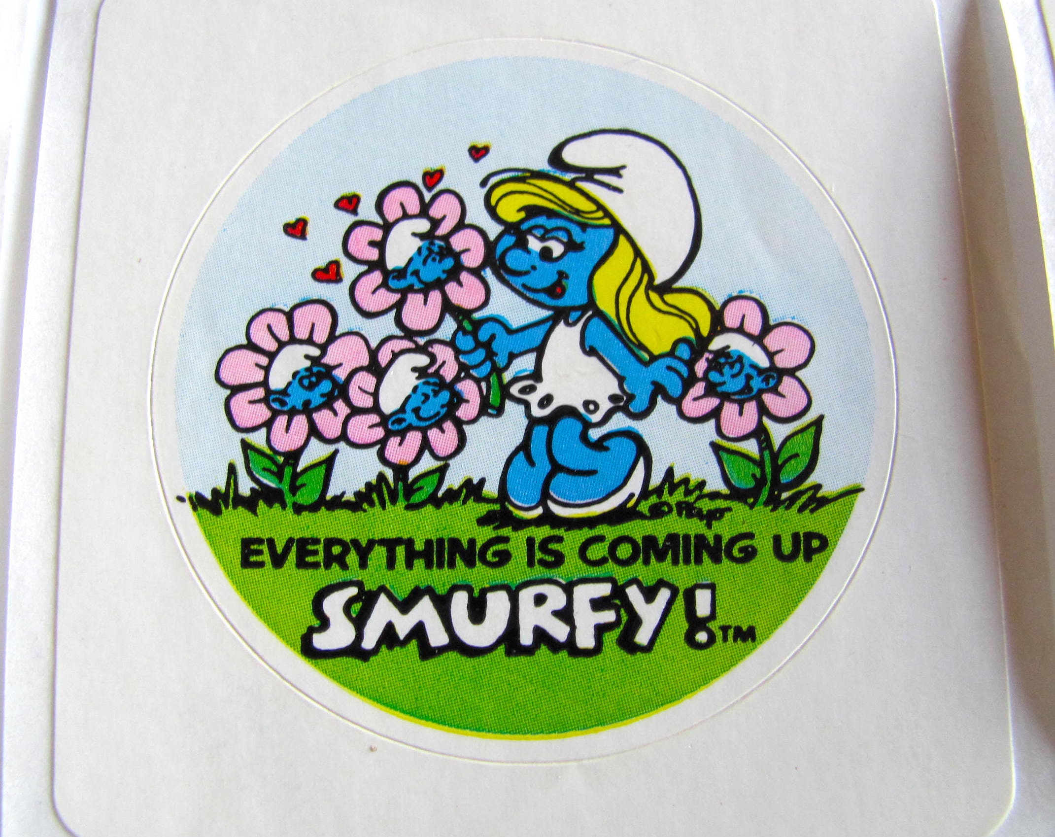 Smurfette and the Smurfs Vintage 80's Stickers You | Etsy