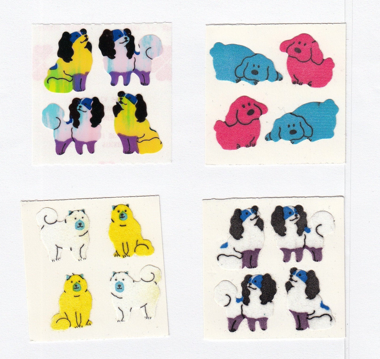 Cute Vintage Great Seven Stickers You Choose Puppy Dogs | Etsy