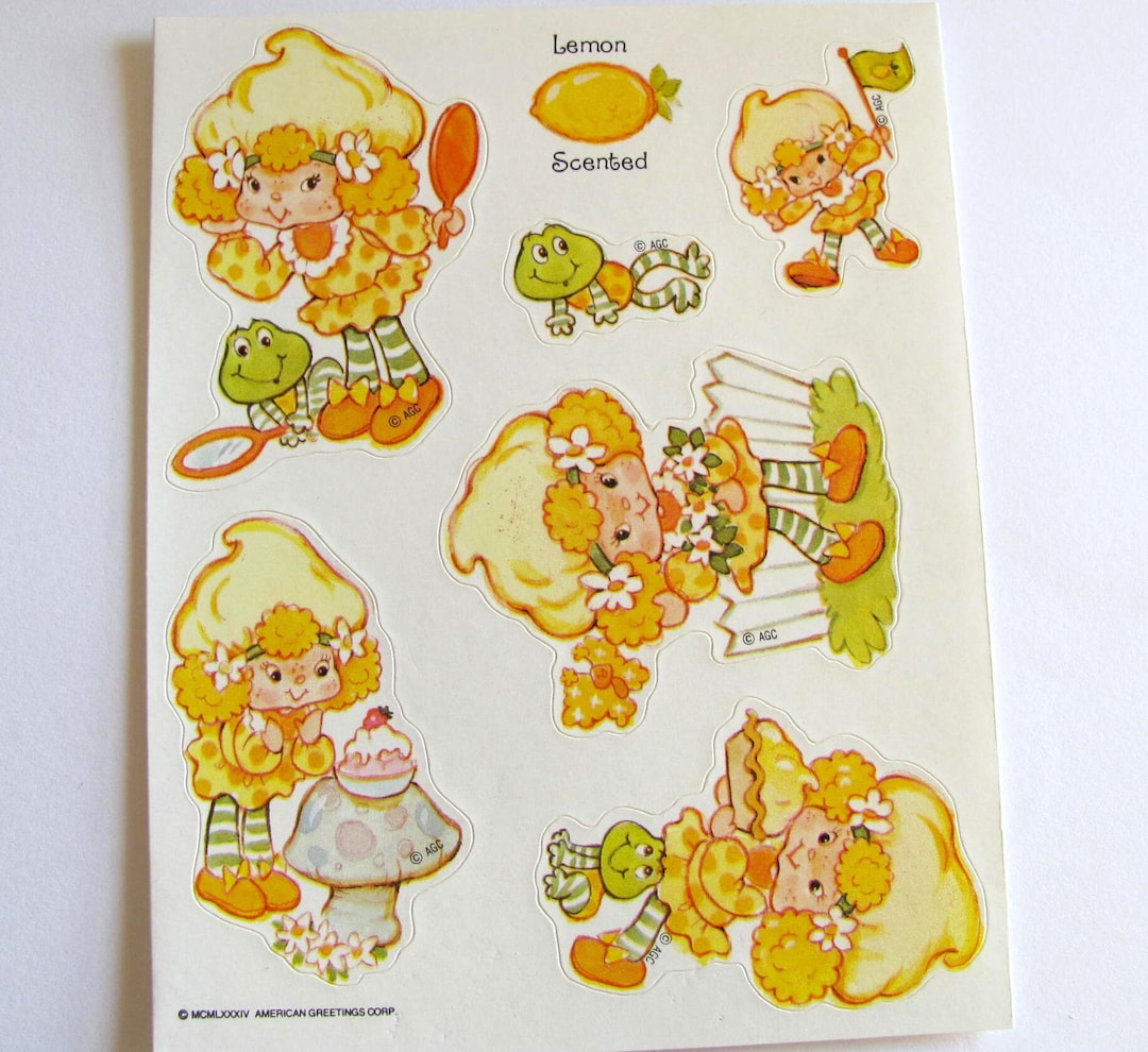 Strawberry Shortcake Scratch and Sniff Lemon Meringue Rare Vintage AGC ...