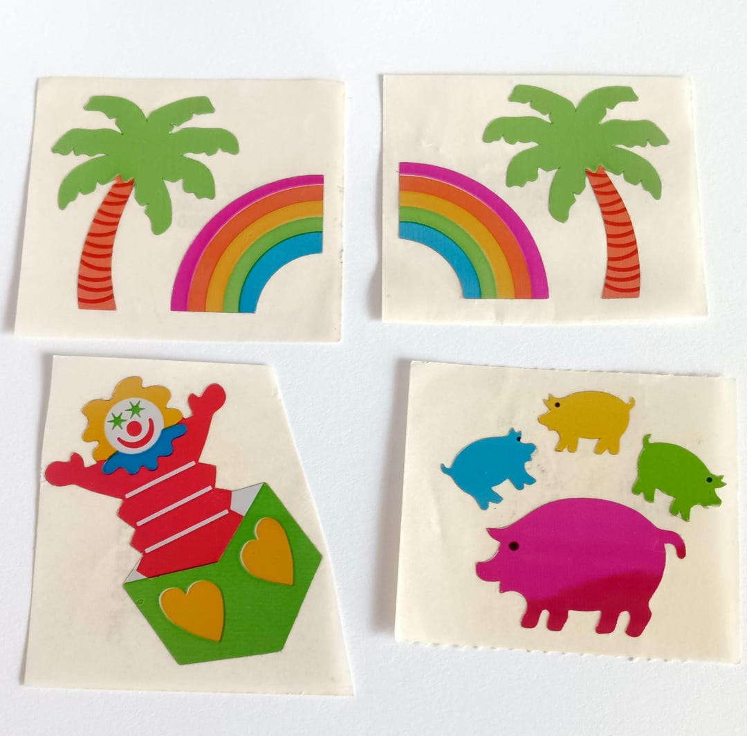 Hambly Foil Reflective Vintage 80s Sticker - You Choose - Mylar Palm ...