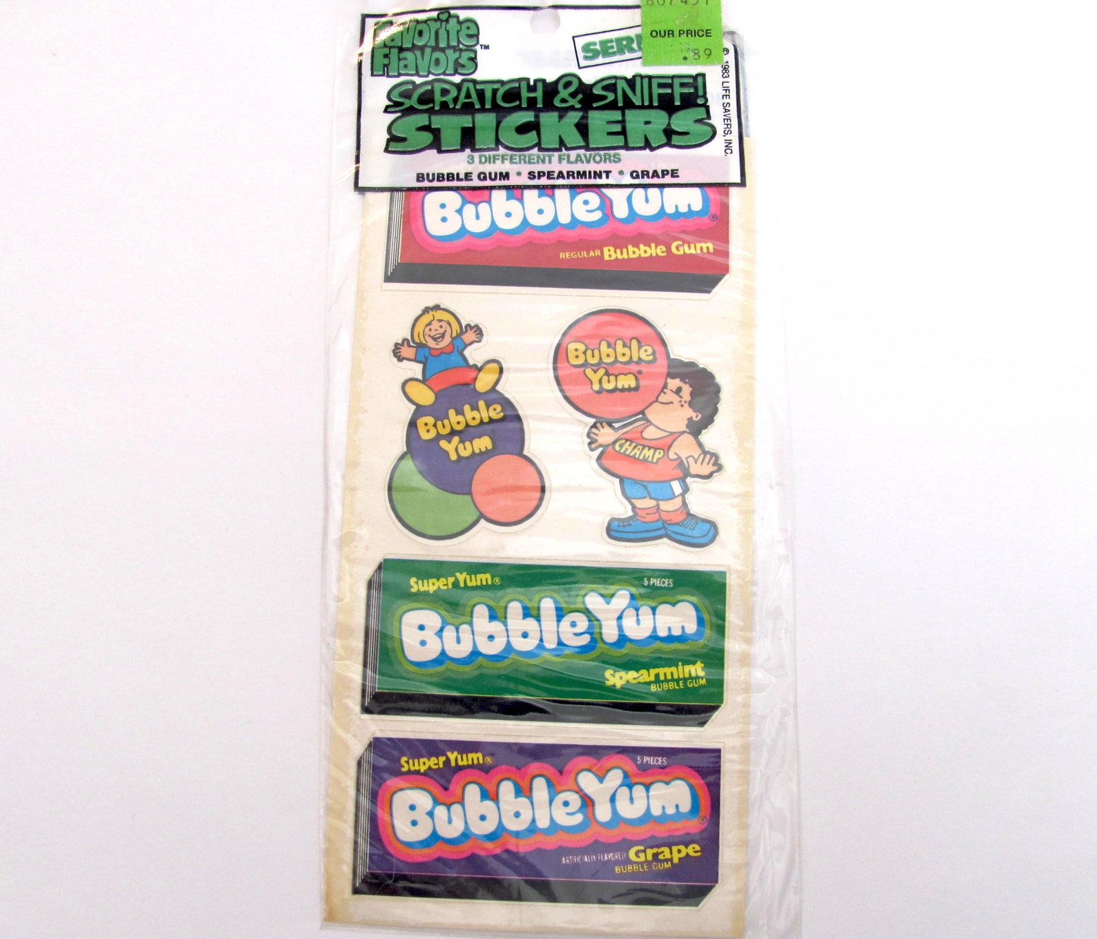 Bubble Yum Bubble Gum Scratch and Sniff Rare Vintage Gordy | Etsy