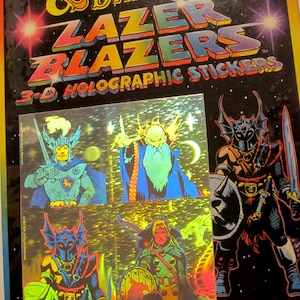 Dungeons and Dragons Rare Vintage Lazer Blazers Hologram Stickers - 80 ...