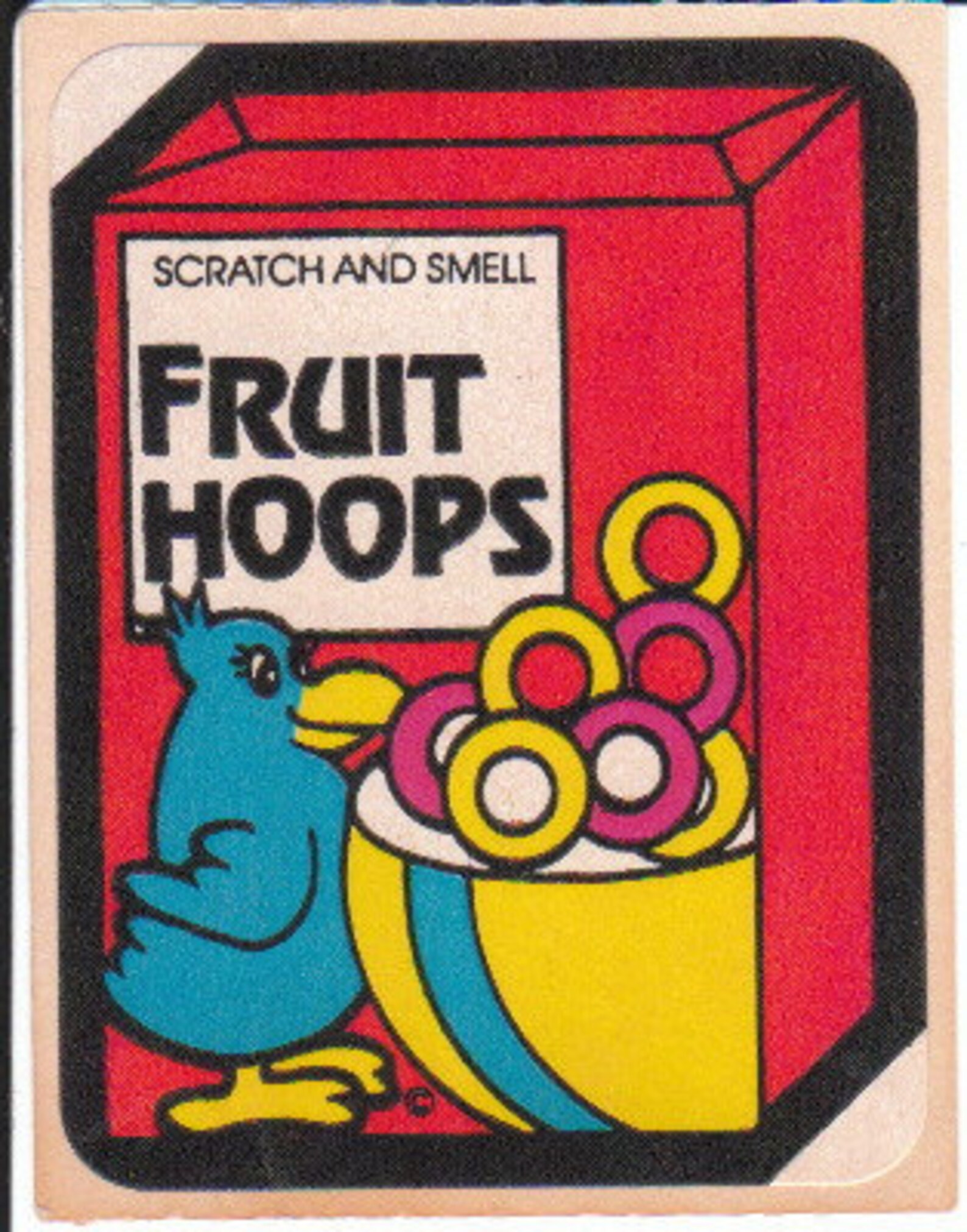 Vintage Mello Smello Scratch and Sniff Fruit Cereal Sticker - Etsy