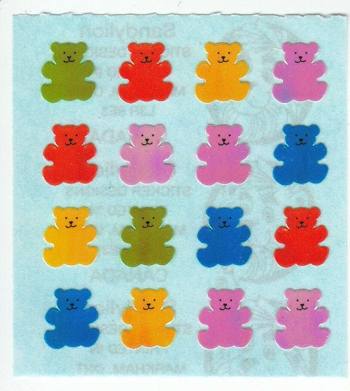 Sandylion Mini Teddies Vintage Pearl Finish Sticker Mod - Etsy