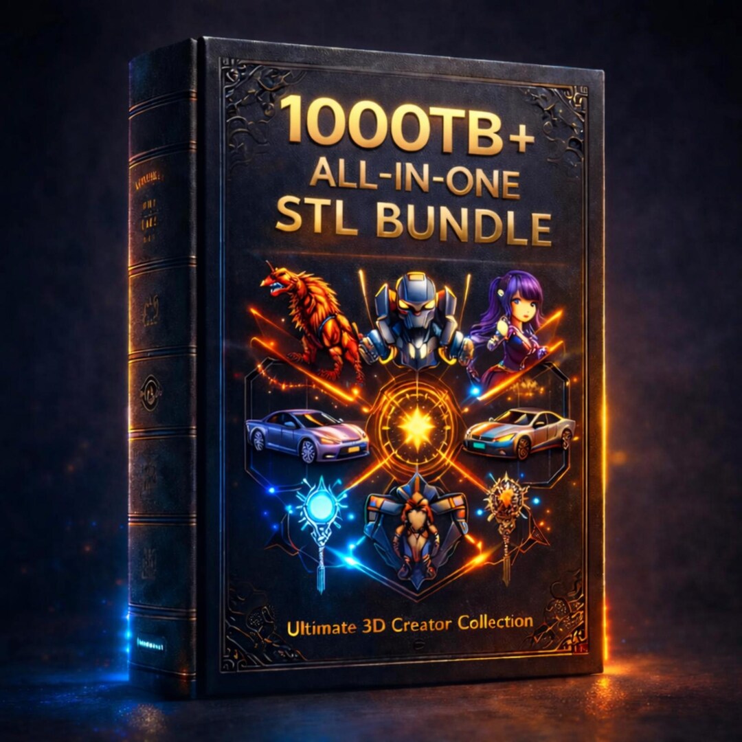 40,00,000+ STL Models 3D Print Collection | 1000 TB Library | Lifetime ...