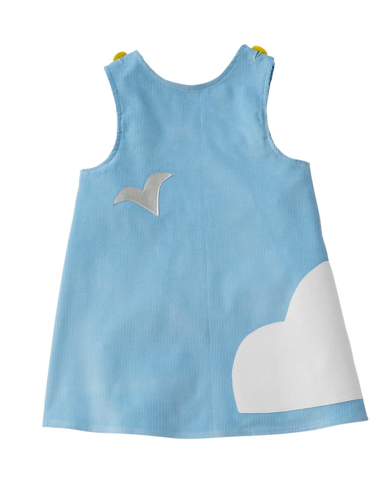 Girls Dress Handmade With Summer Sunshine and Cloud - Etsy