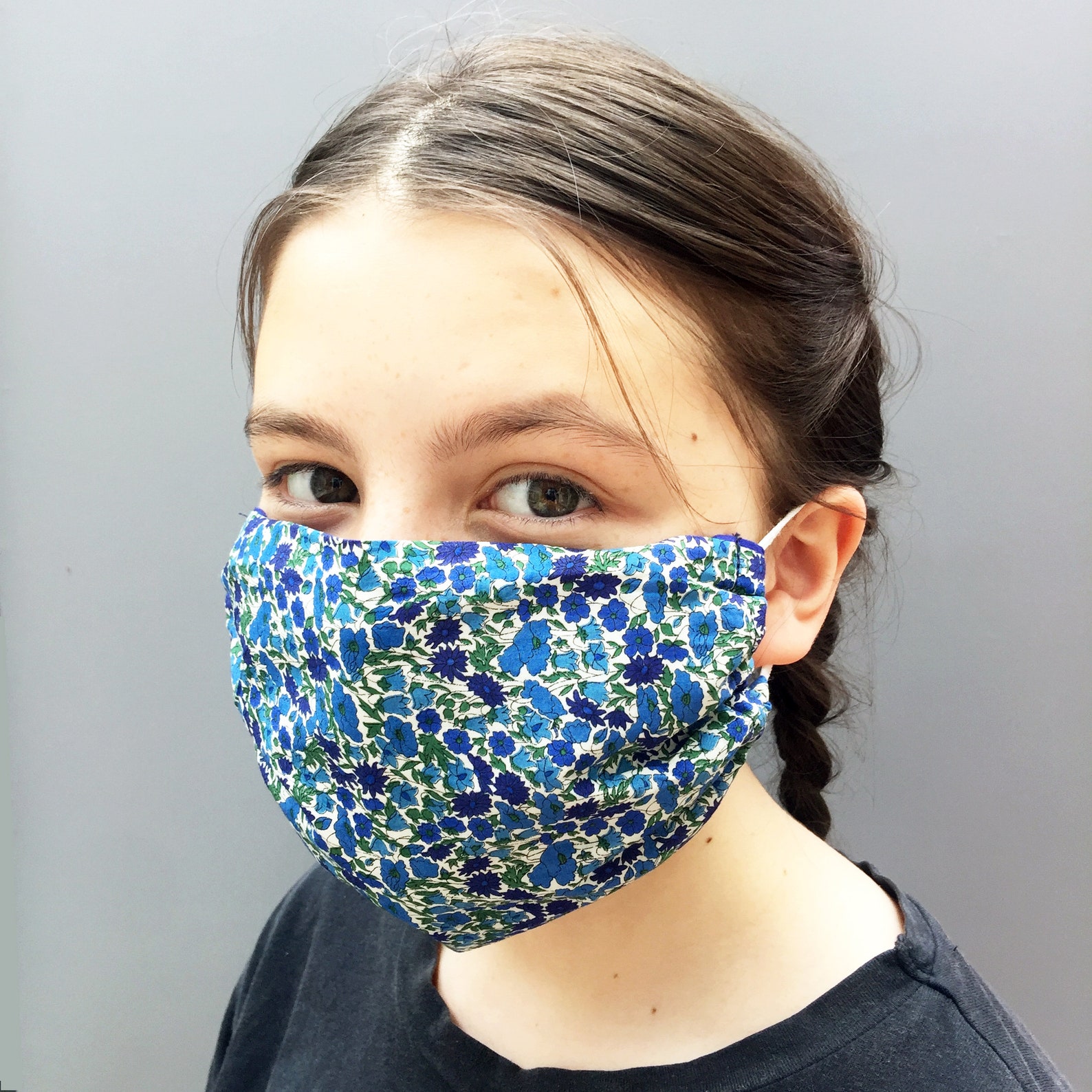 Simple Face Mask in Pure Cotton liberty Print Kids Face Mask - Etsy UK