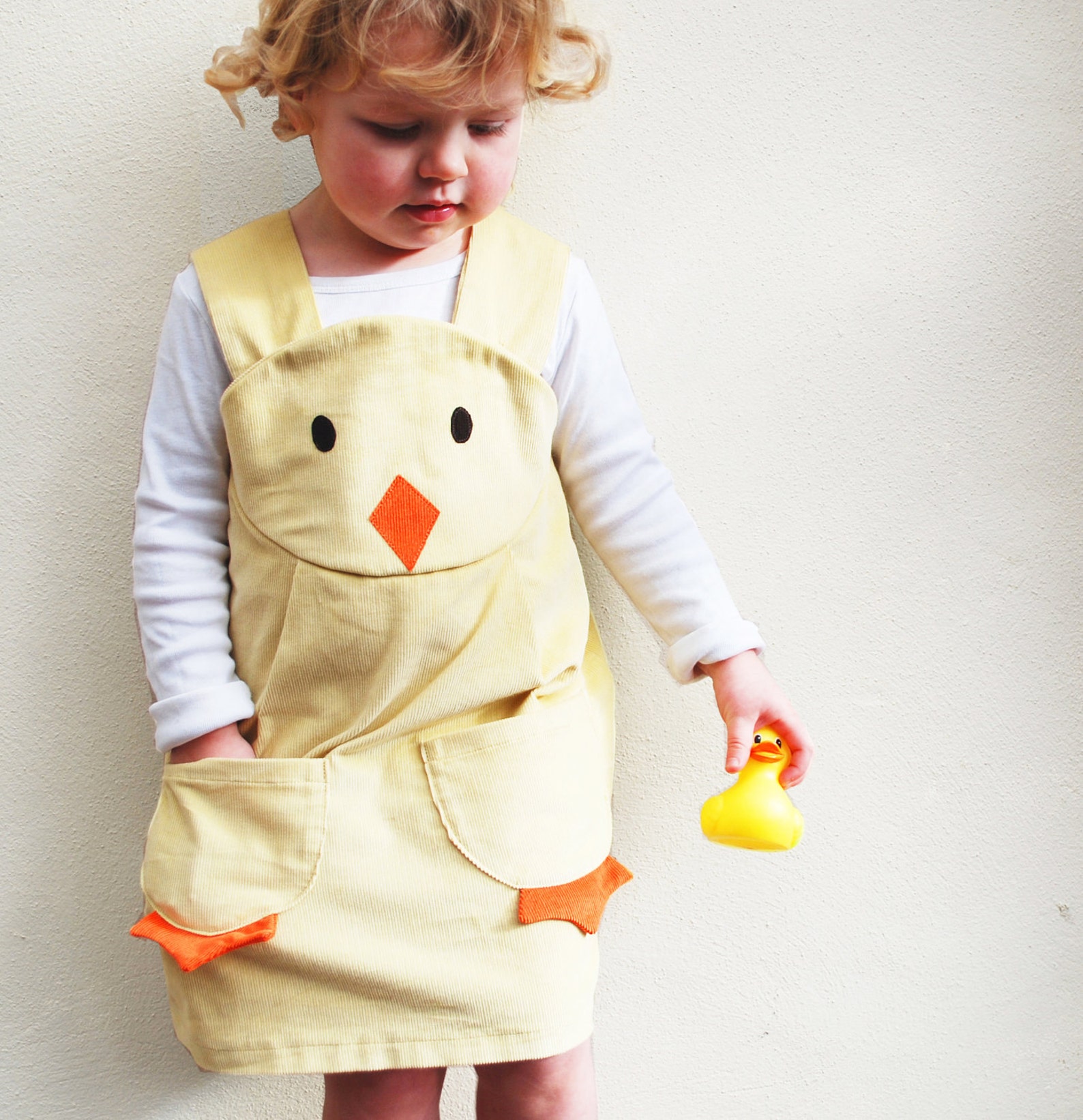 Girls Duckling Dress in Soft Yellow - Etsy