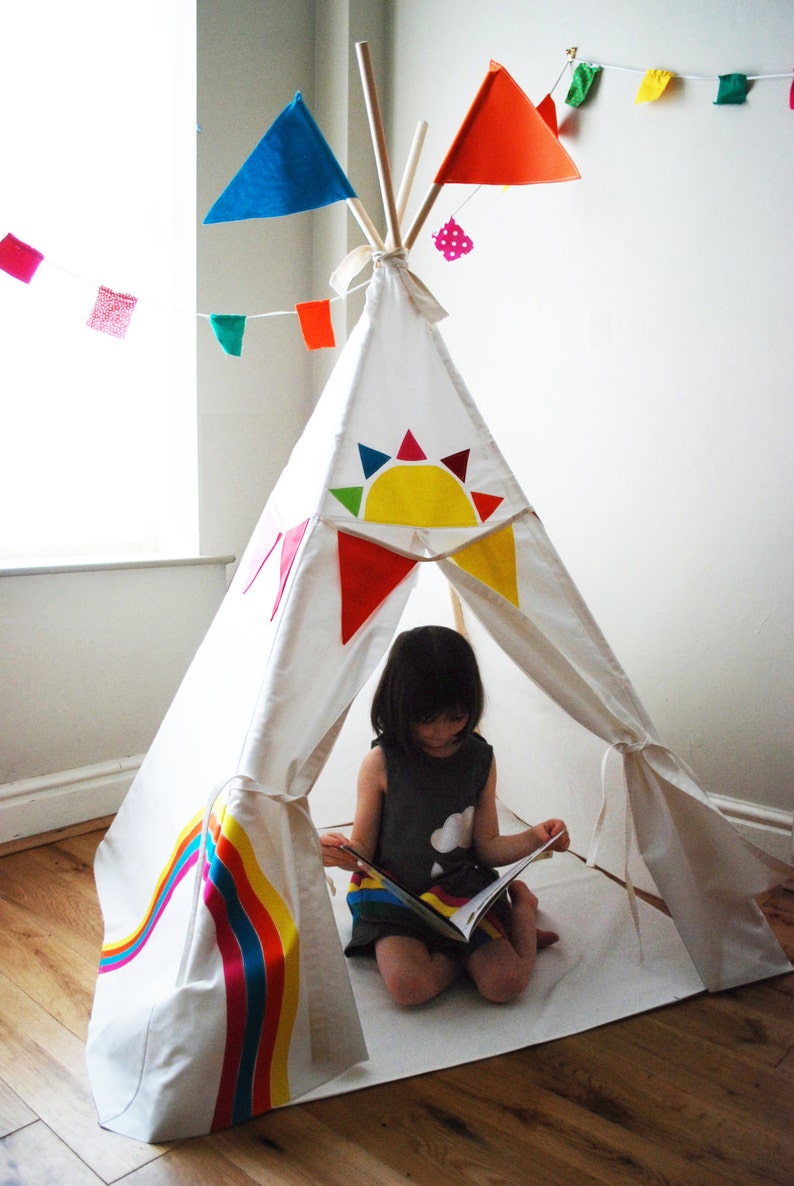 Rainbow Play Tent Teepee - Etsy