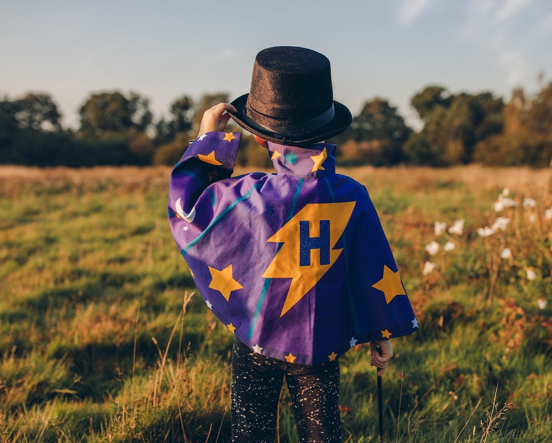 Personalised Magician Wizard Superhero Cape and Wand Set.add ...