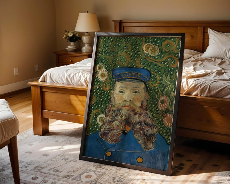 Van Gogh Postman Portrait | Joseph Roulin Art Print | Famous Vintage ...