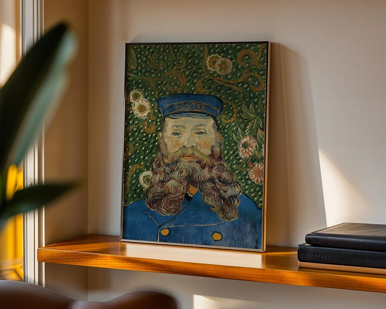 Van Gogh Postman Portrait | Joseph Roulin Art Print | Famous Vintage ...
