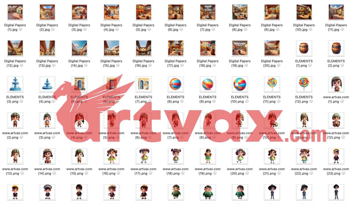 Turma Do Chaves PNG Bundle | Chibi El Chavo Del 8 Clipart | 3D Cartoon ...