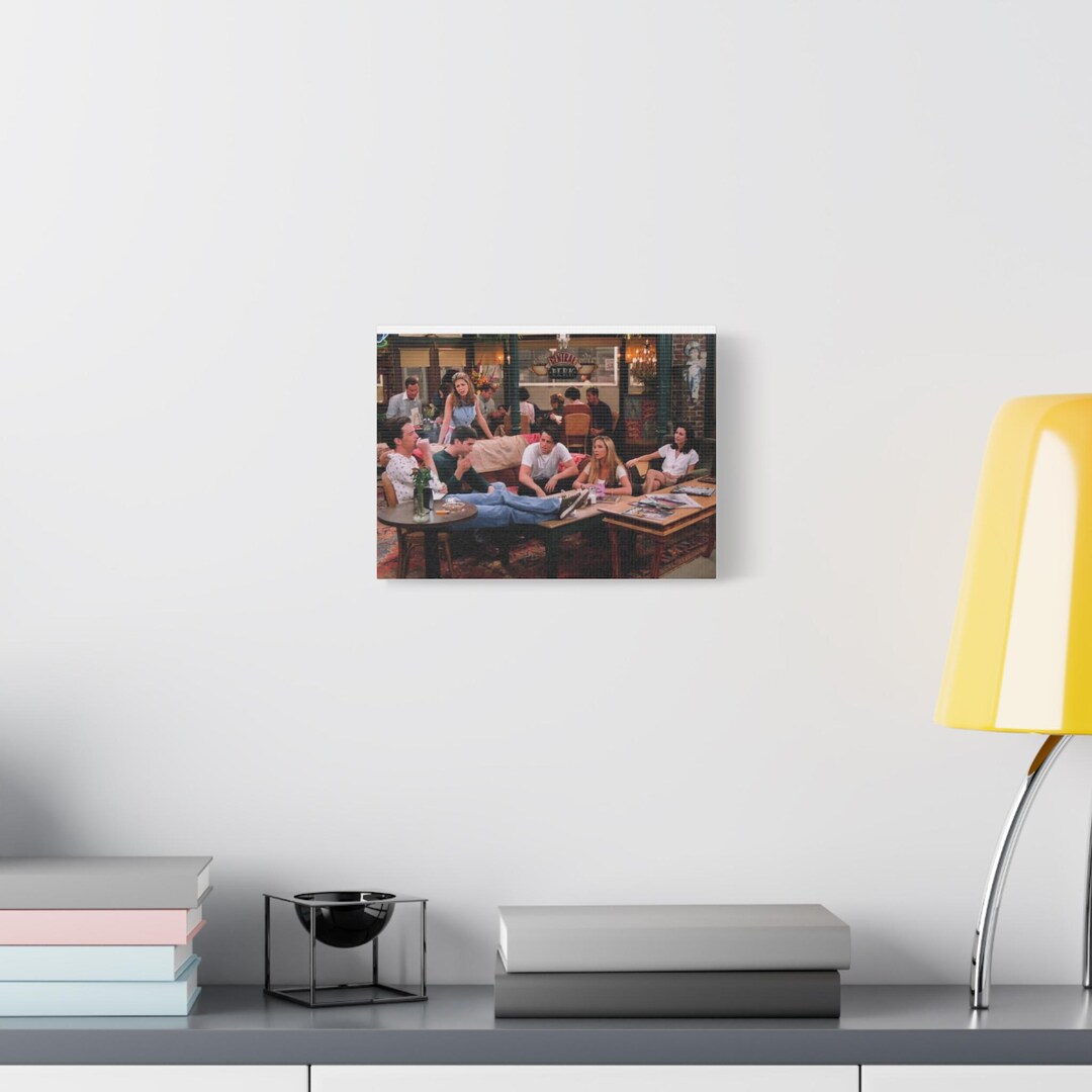 Coffeehouse Friends Scene Canvas - Etsy