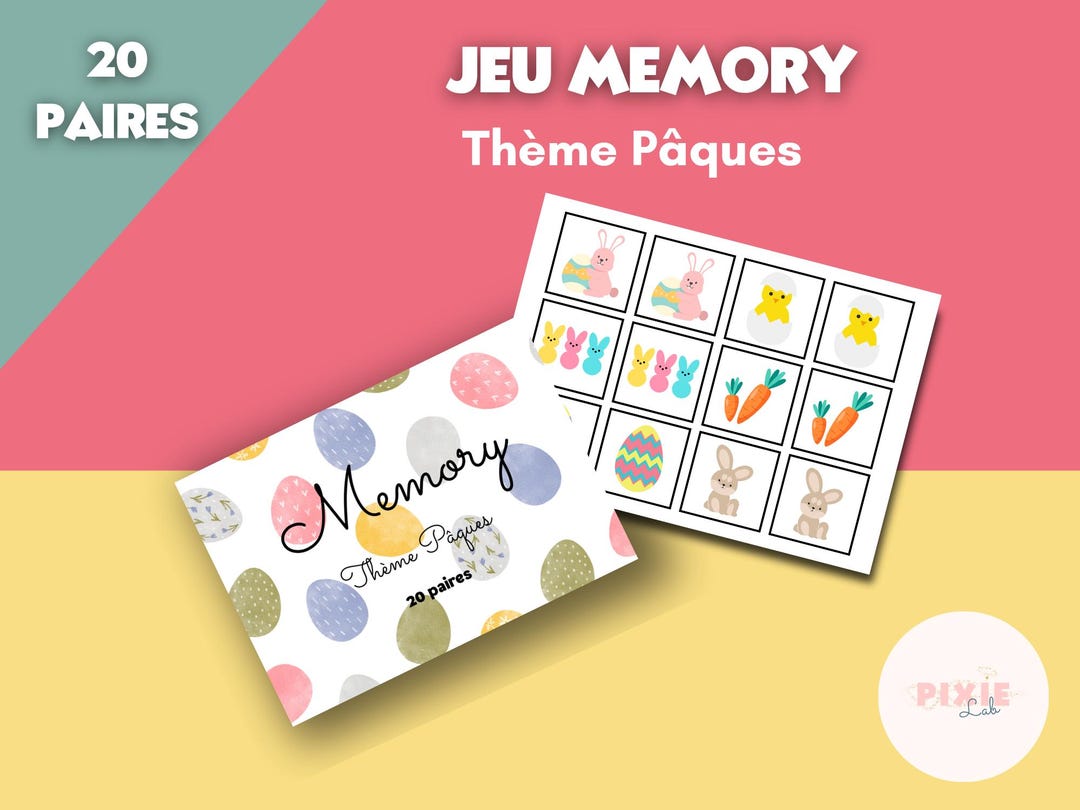 Jogo da Memória de Páscoa para Imprimir (para Crianças) - Etsy Portugal