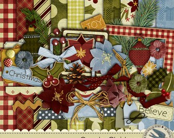 Digital Scrapbook Kit Instant Download Play Ball | Etsy