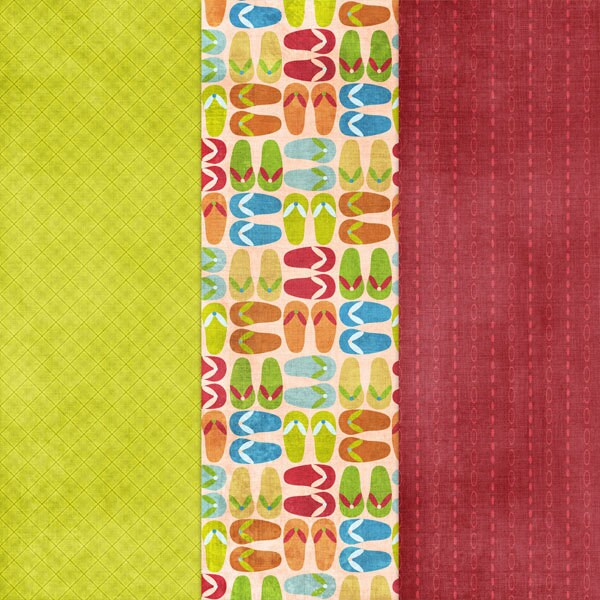 Digital Scrapbook Paper Pack Instant Download - Beach Fun - 10 Digital ...