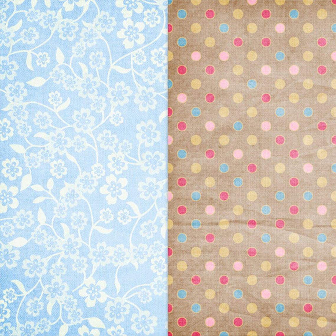 Digital Scrapbook Paper Pack - Sweet Baby Girl Set 1 - 10 Digital ...