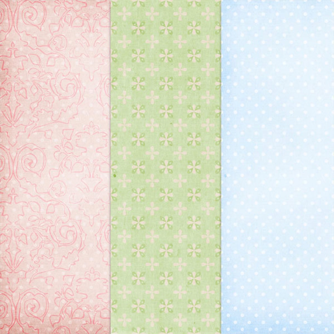 Digital Scrapbook Paper Pack, Cherry Blossom - 12" X 12" Instant ...