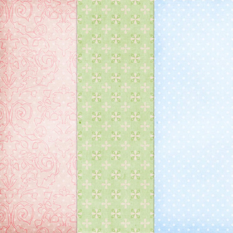 Digital Scrapbook Paper Pack, Cherry Blossom - 12" X 12" Instant ...