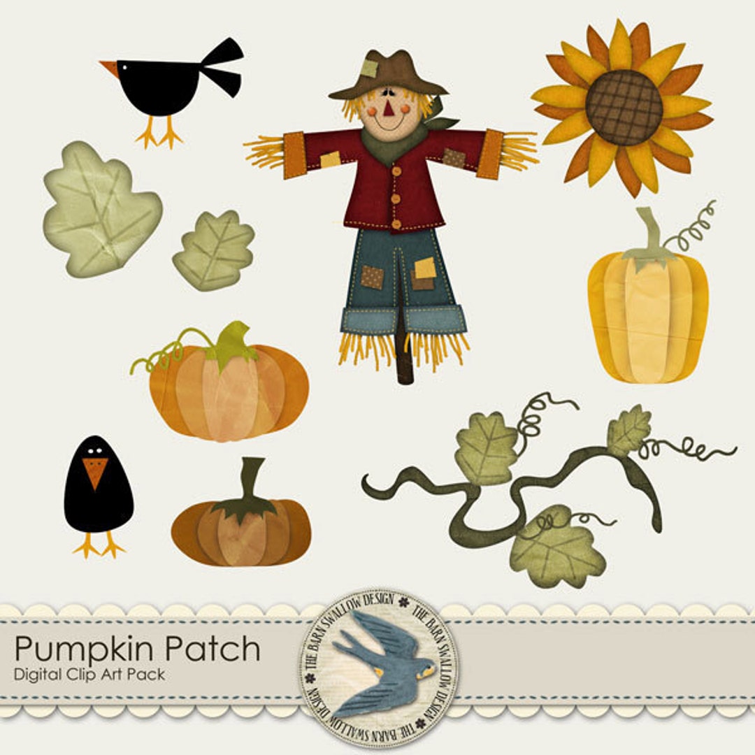 Pumpkin Patch Digital Clip Art Pack Instant Download - Etsy