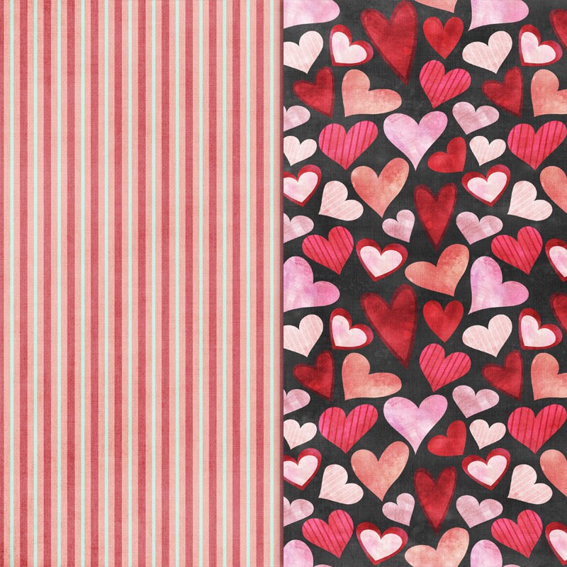 Digital Scrapbook Paper Pack Instant Download - "love is in the Air ...