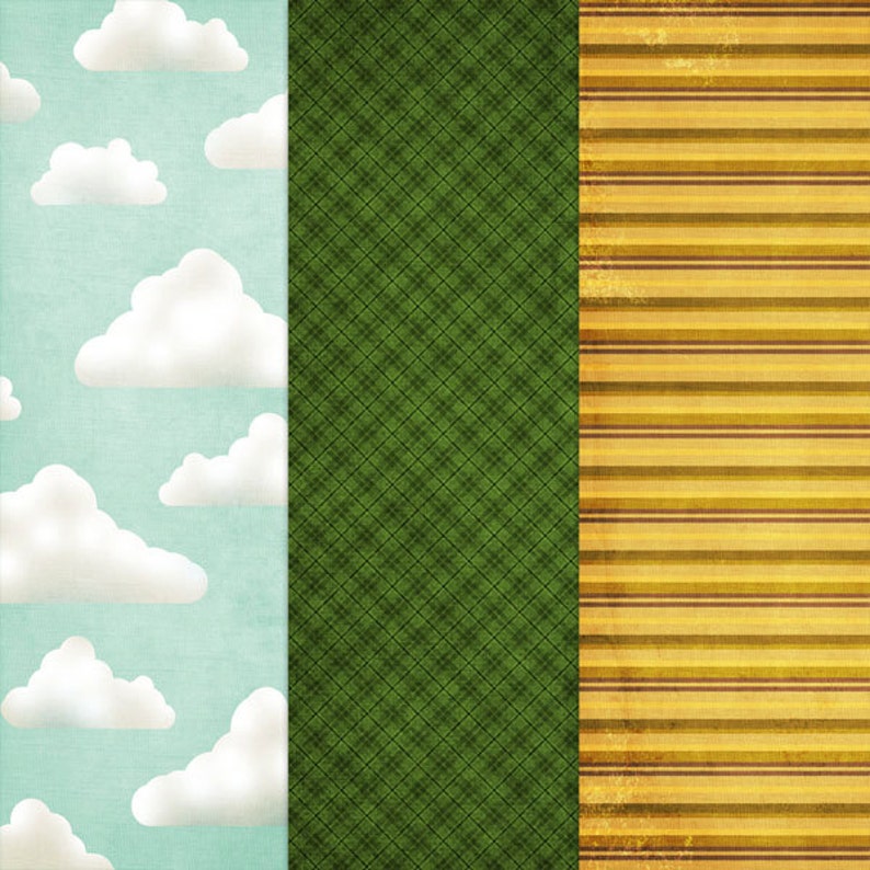 Digital Scrapbook Paper Pack Instant Download - the Great Outdoors -10 ...