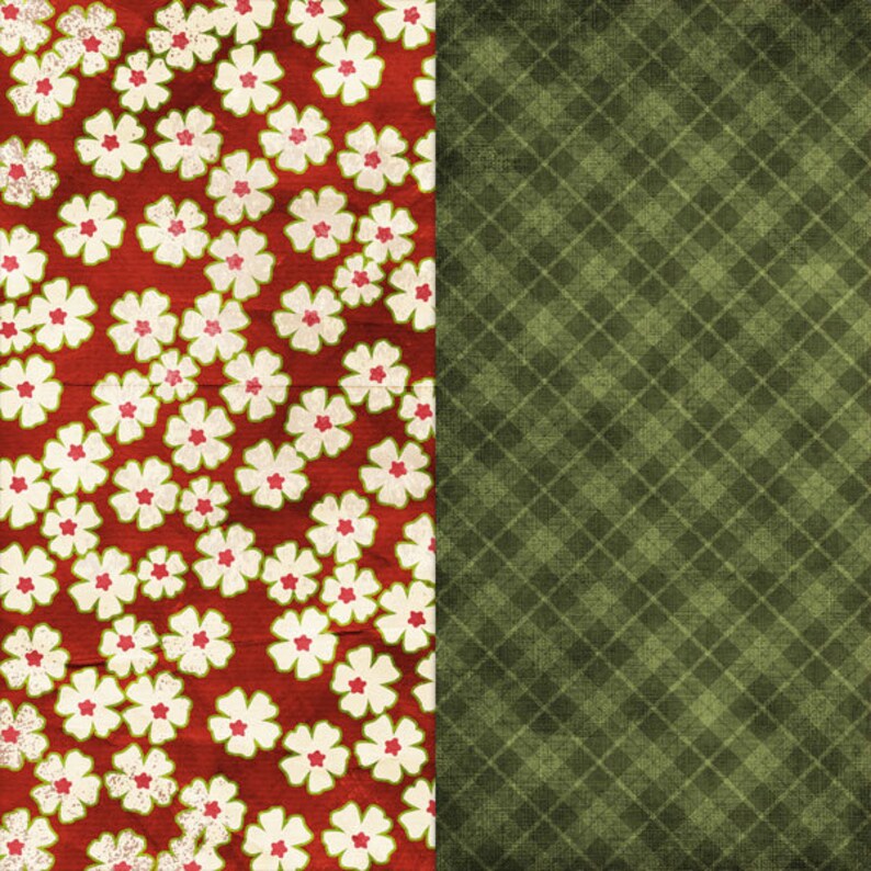 Digital Scrapbook Paper Pack Instant Download - the Basics: Shabby ...