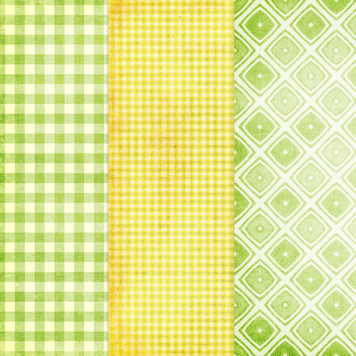 Digital Scrapbook Paper Pack, Summer Citrus - 12" X 12" Instant ...
