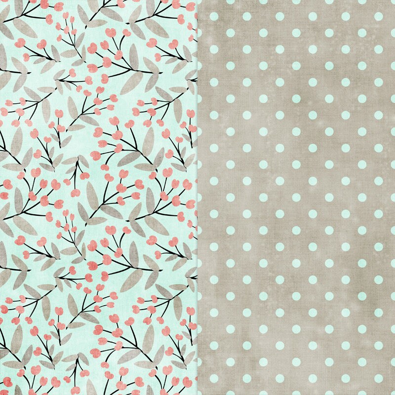 Digital Scrapbook Paper Pack Instant Download - "love is in the Air ...