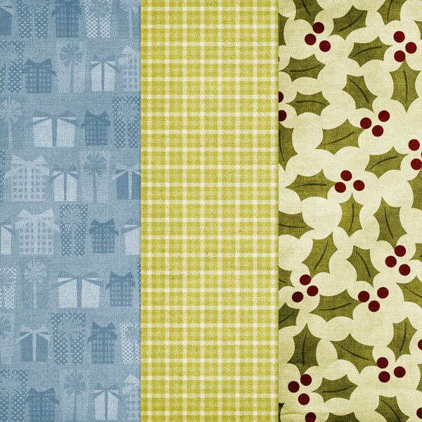 Digital Scrapbook Paper Pack Instant Download country Christmas 10 ...