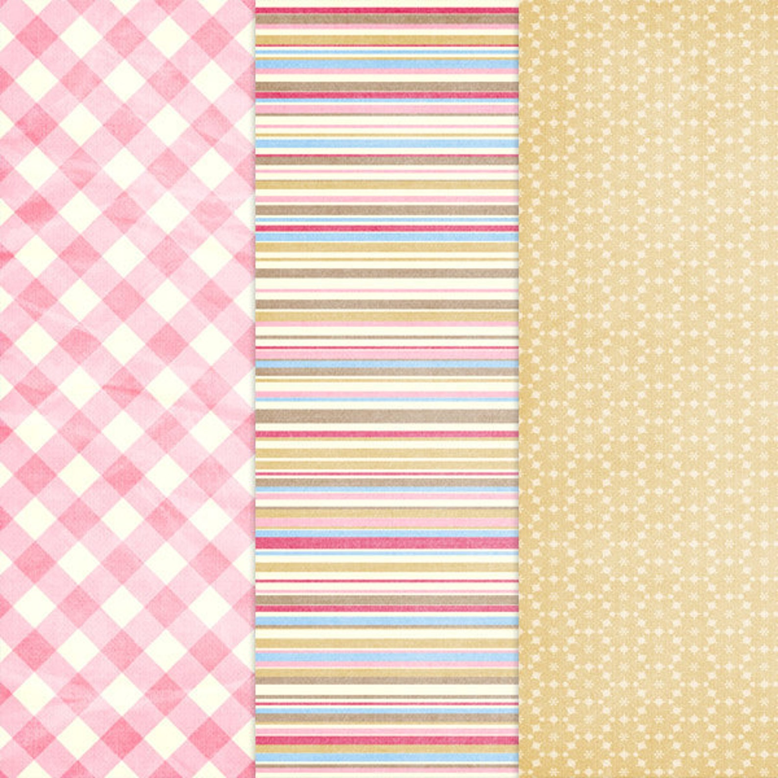 Digital Scrapbook Paper Pack - Sweet Baby Girl Set 1 - 10 Digital ...