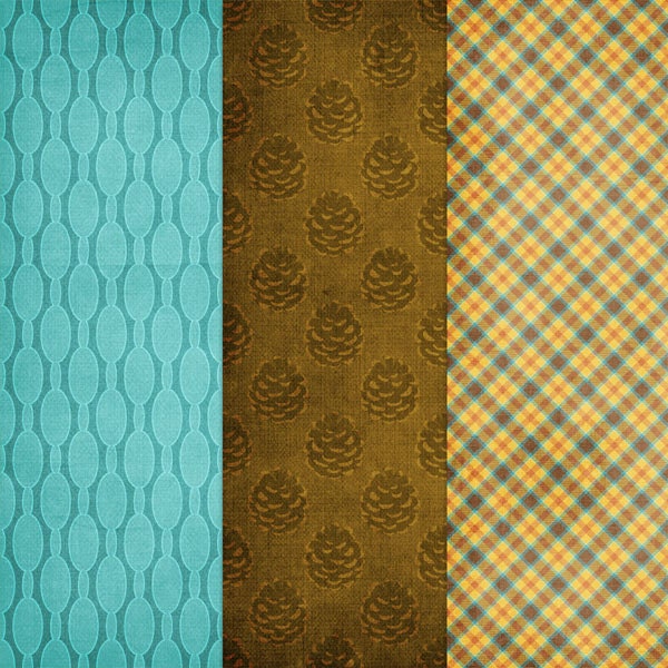 Digital Scrapbook Paper Pack Instant Download - the Great Outdoors -10 ...