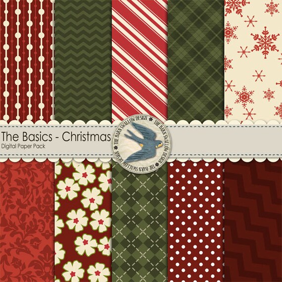 Digital Scrapbook Paper Pack Instant Download the Basics: | Etsy