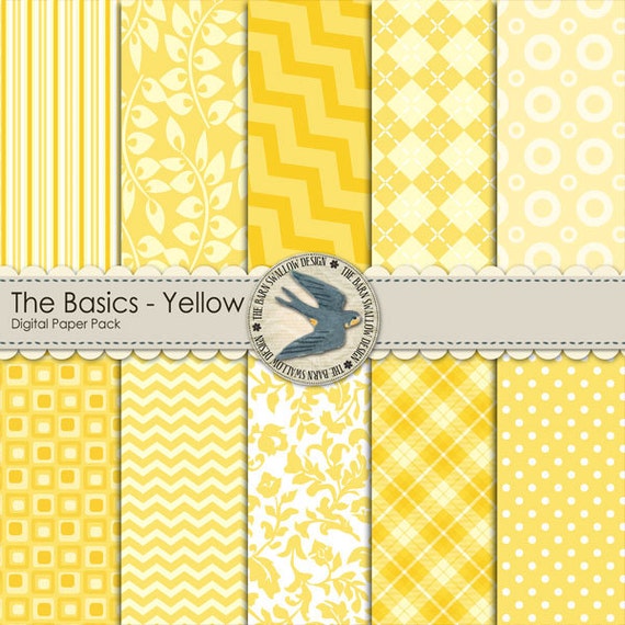 Digital Scrapbook Paper Pack Instant Download the Basics: | Etsy