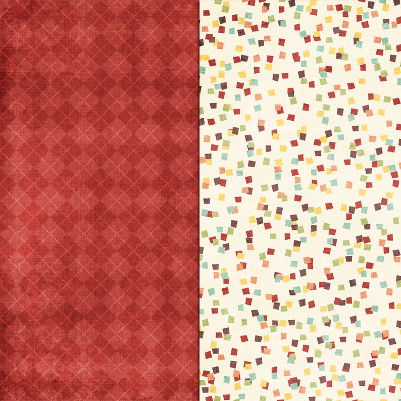 Digital Scrapbook Paper Pack Instant Download - "party Time" -10 12"x12 ...