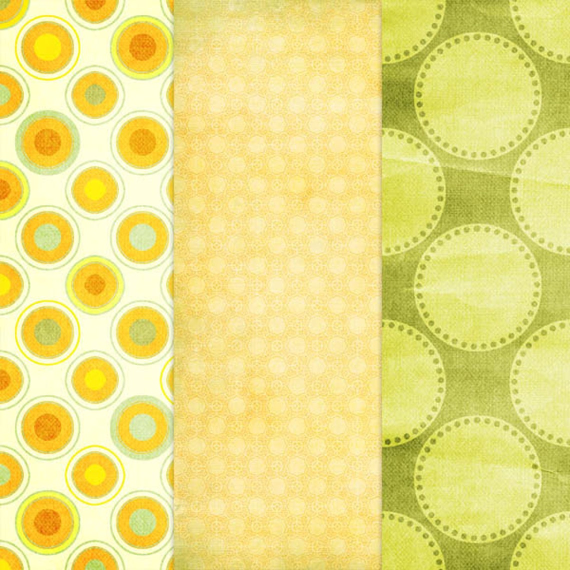 Digital Scrapbook Paper Pack, Summer Citrus - 12" X 12" Instant ...