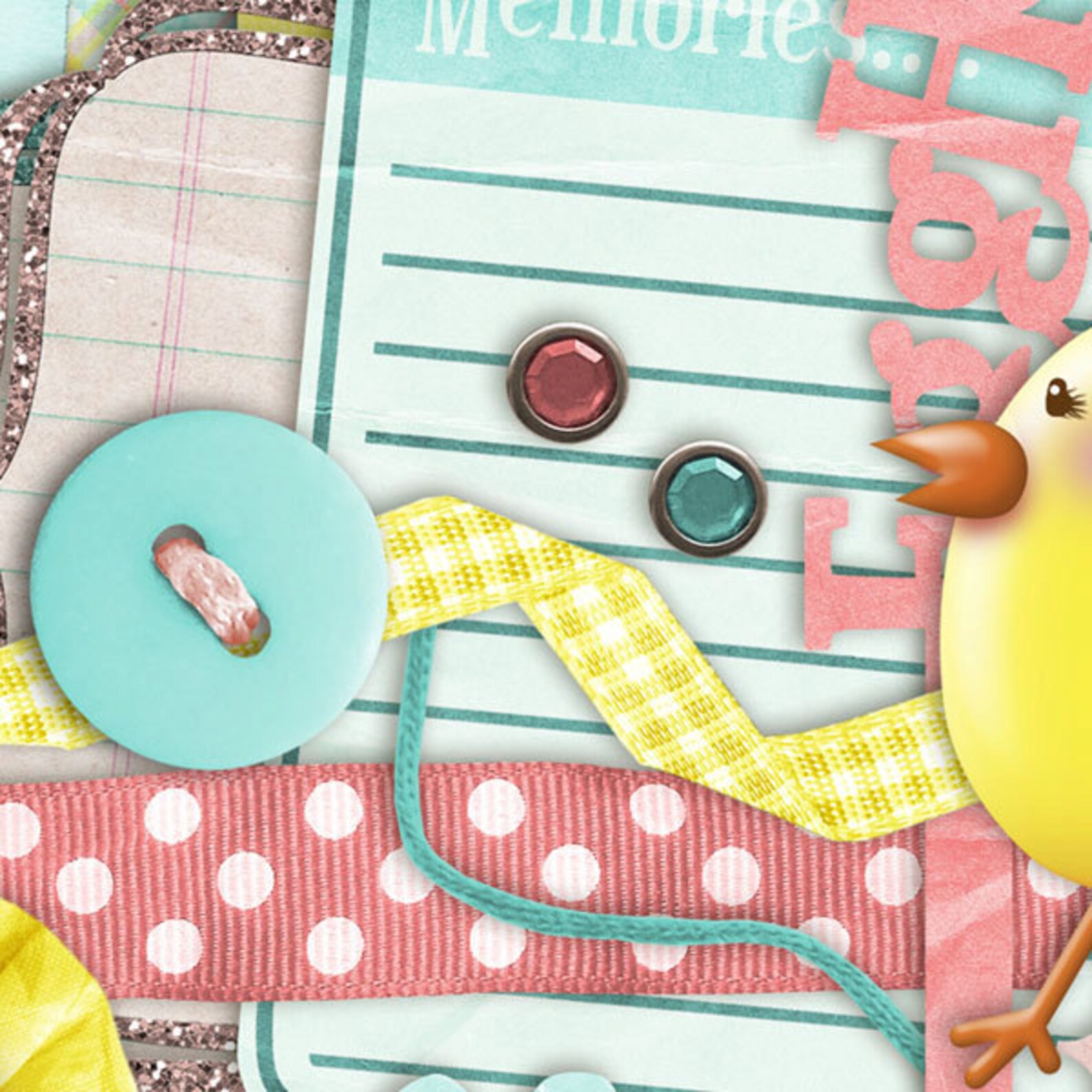 Digital Scrapbook Kit Instant Download - Egg Hunt - 10 Digital 12" X 12 ...