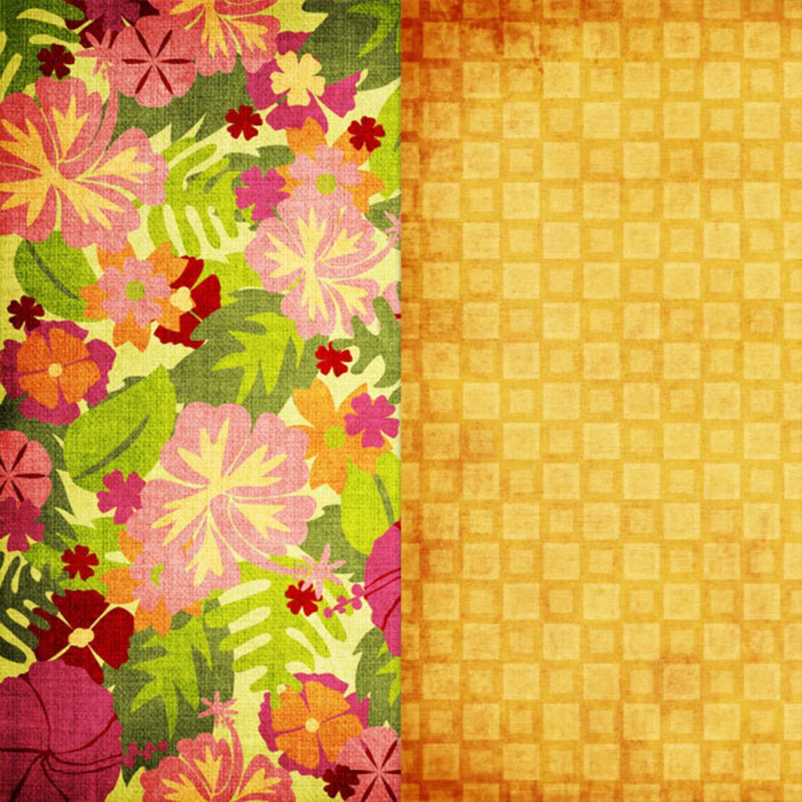 Digital Scrapbook Paper Pack Instant Download - "tropical Dreams" -10 ...