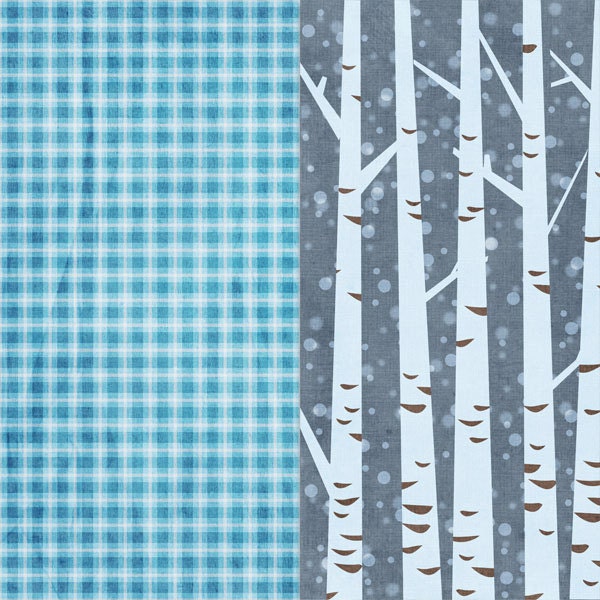 Digital Scrapbook Paper Pack Instant Download - Woodland Winter -10 12 ...