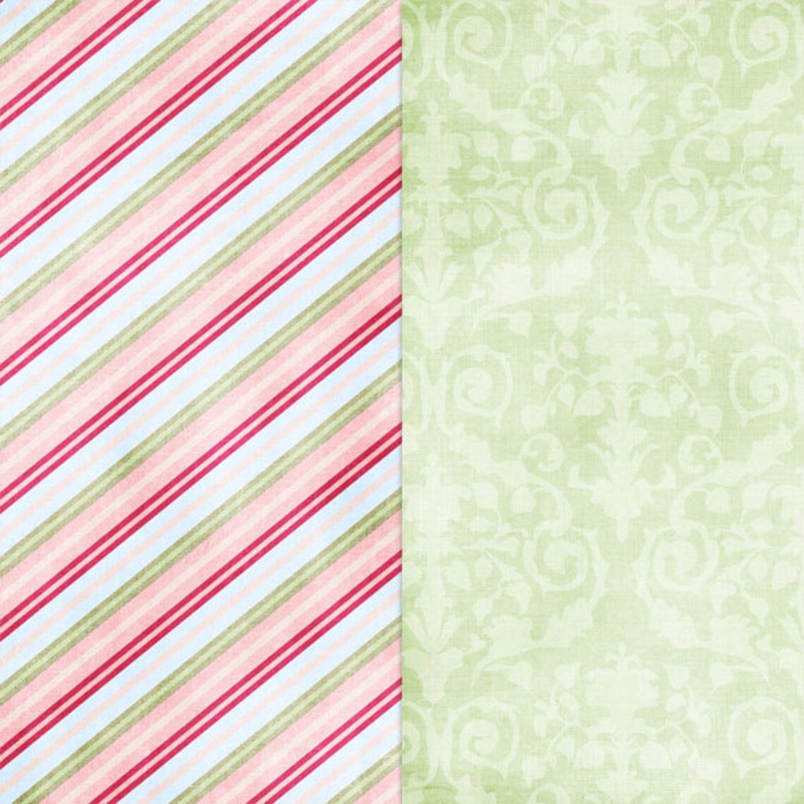 Digital Scrapbook Paper Pack, Cherry Blossom - 12" X 12" Instant ...