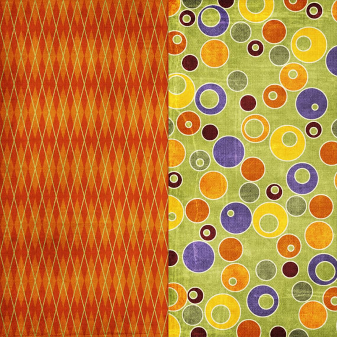 Digital Scrapbook Paper Pack - Boo - 10 Digital Papers 12" X 12" for ...