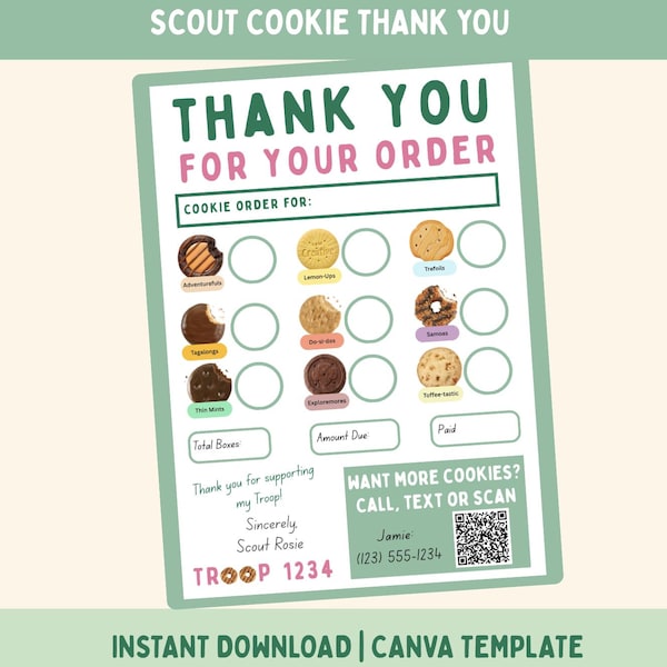 Girl Scout Canva Brownies - Etsy